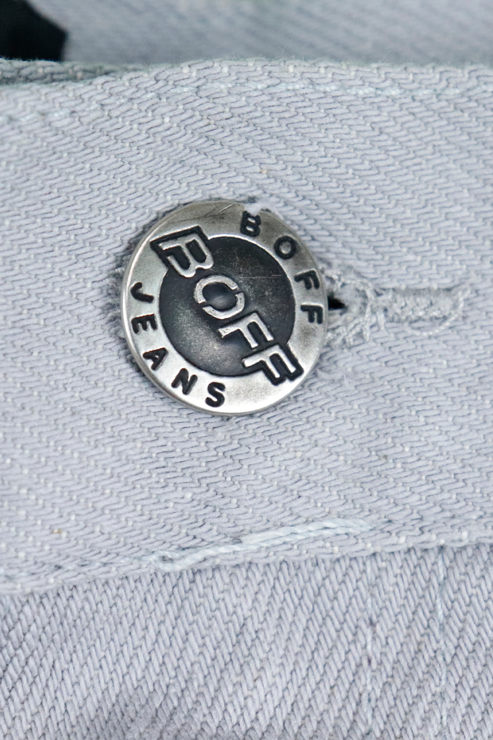 Vintage Boff Jean Short Jorts Side Zip Dirty Dirty Jeans Sz 30 32 34 ...